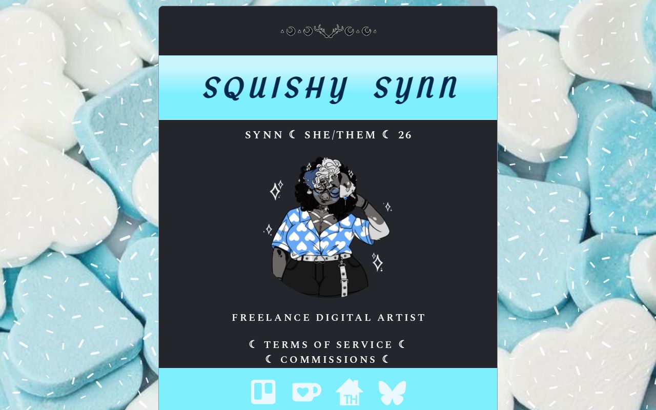 Squishy Synn Front page